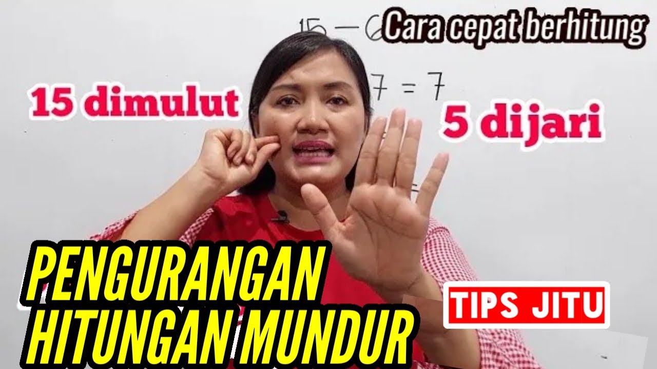🔴Cara Mudah Belajar Pengurangan dengan hitungan mundur # ...