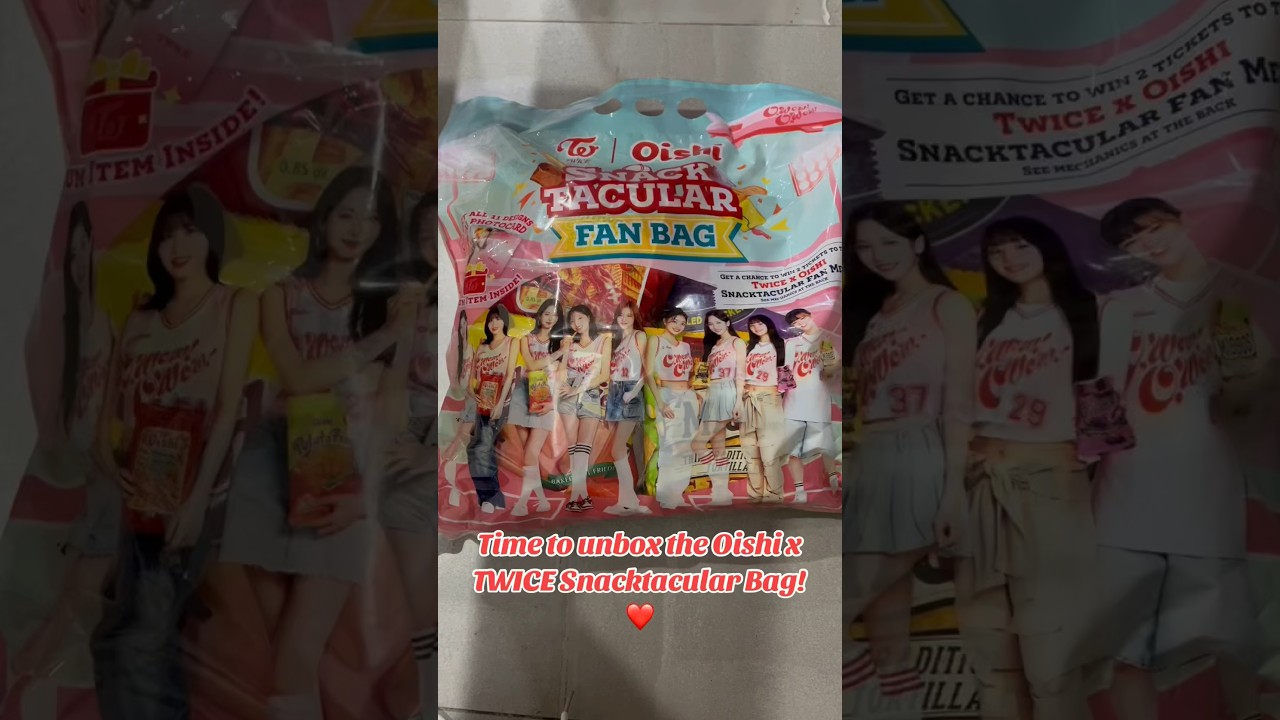 time to unbox oishi x twice snacktacular bag! ️ #twice #oishi #oishiph ...