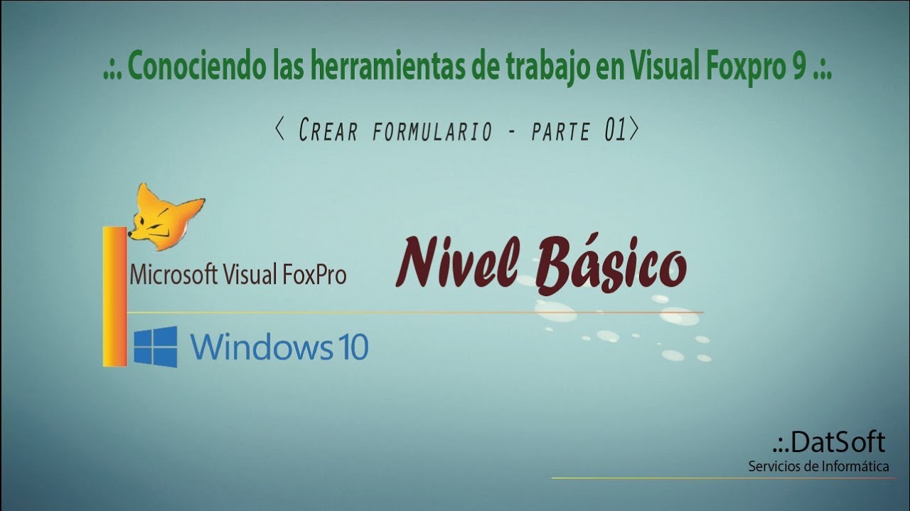 Conociendo las herramientas de trabajo en Visual Foxpro 9 .:. Crear formulario parte 01 - YouTube