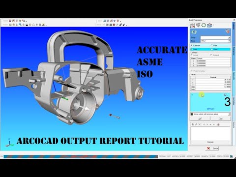 CMM Arcocad Output Reporting Tutorial - YouTube