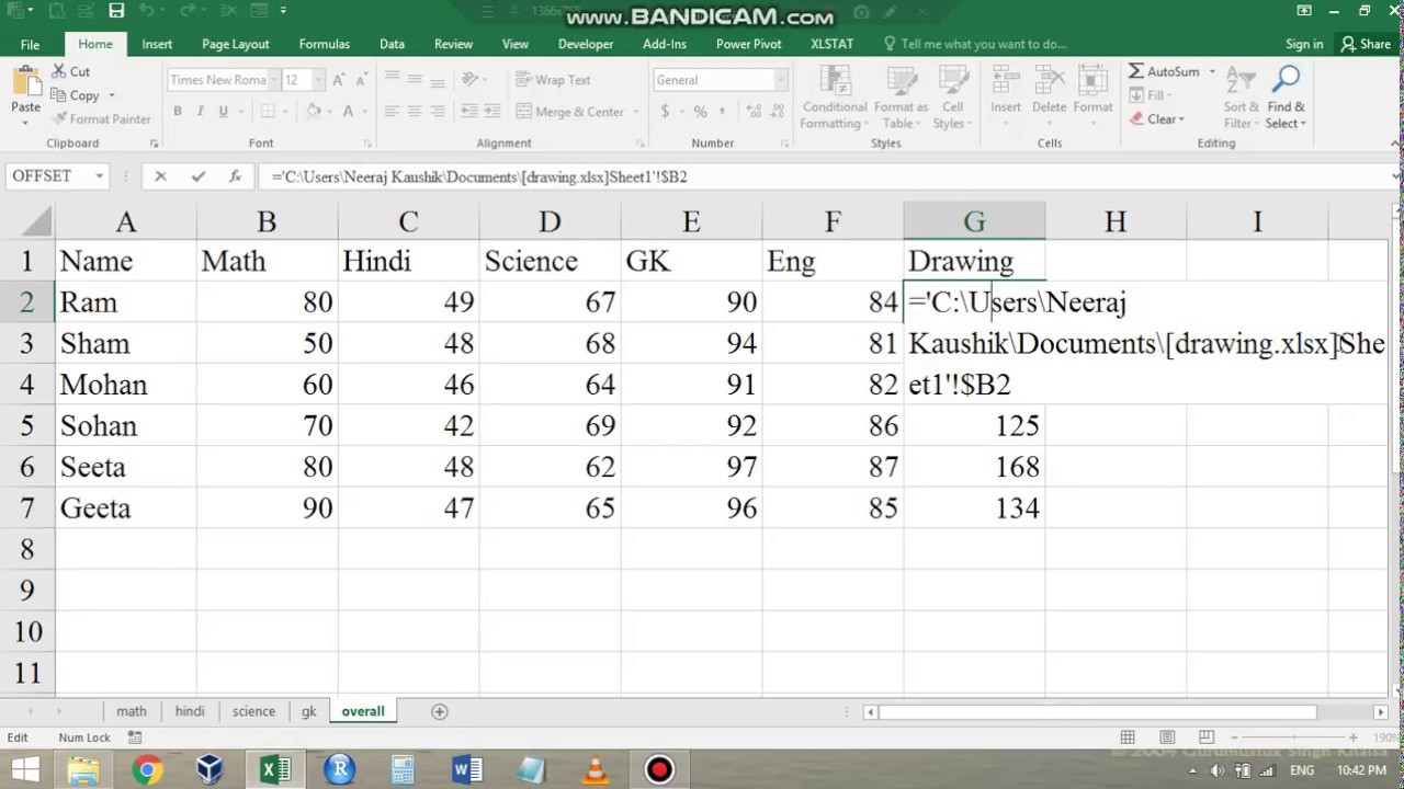 Working between the files with ordered data - YouTube