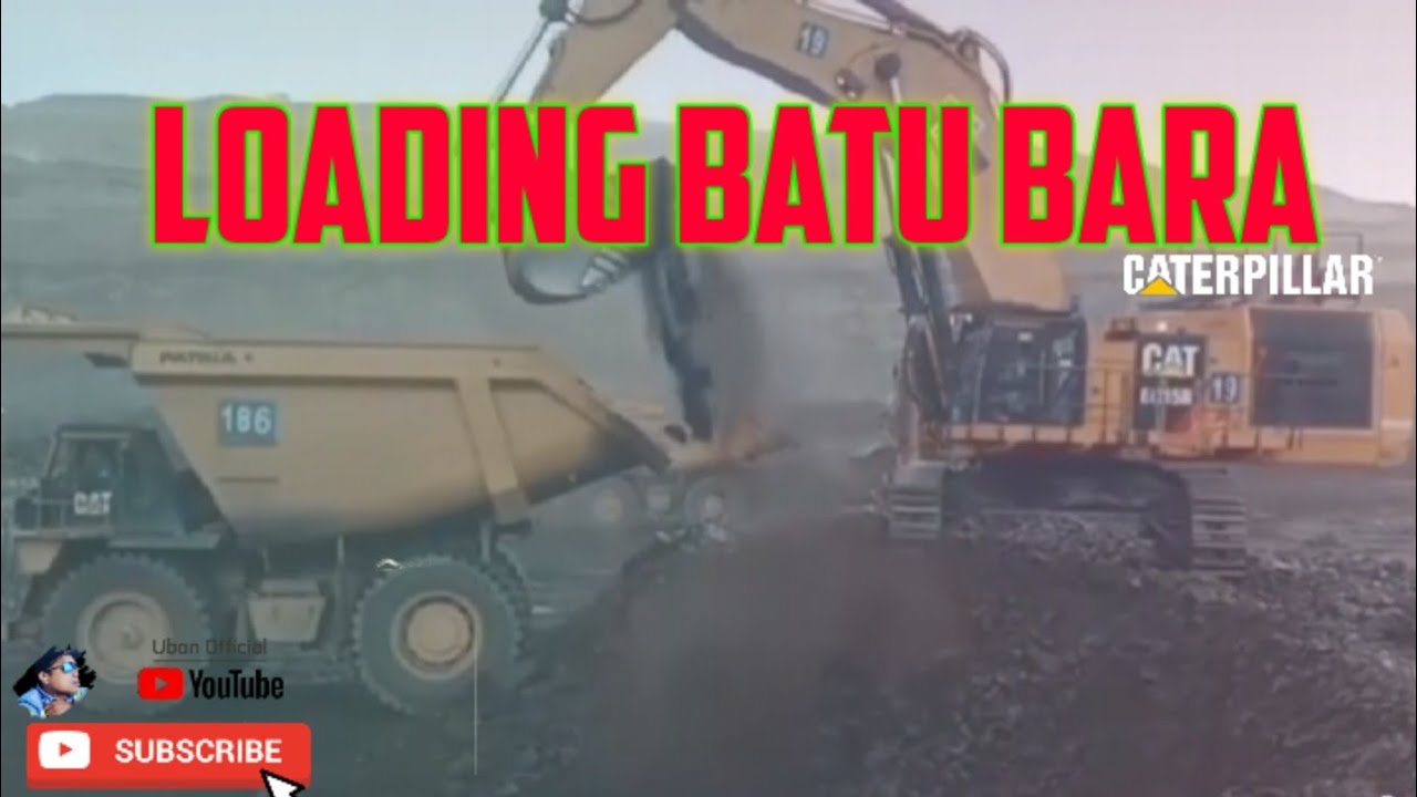 PENGAMBILAN BATU BARA DARI PIT DENGAN EXCAVATOR CAT 6019B- CAT777D ...