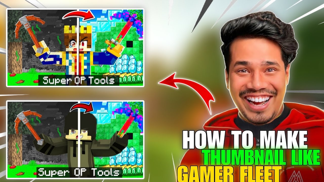 How To Make Thumbnail Like @GamerFleet In Android | Hindi Tutorial ...