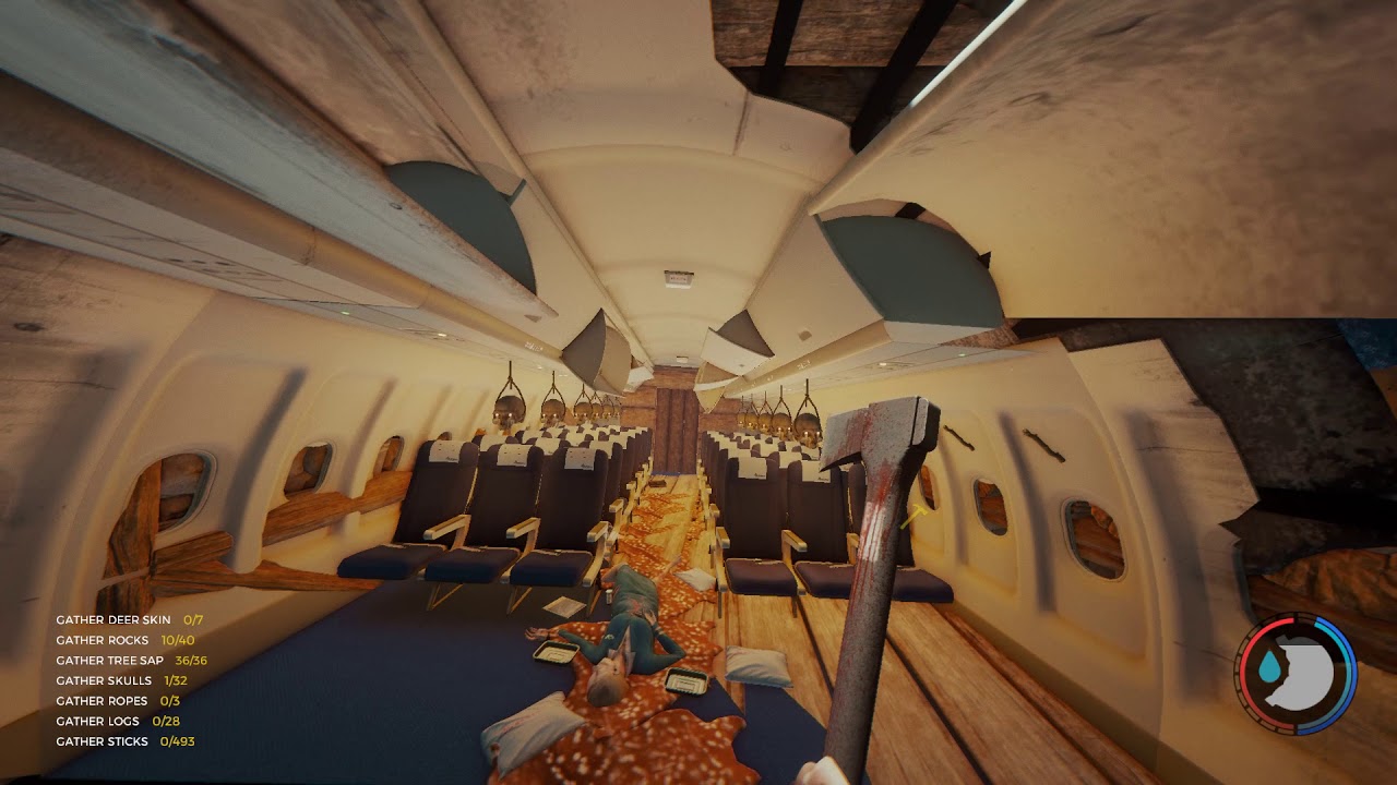 The Forest Crashed Plane Base - YouTube