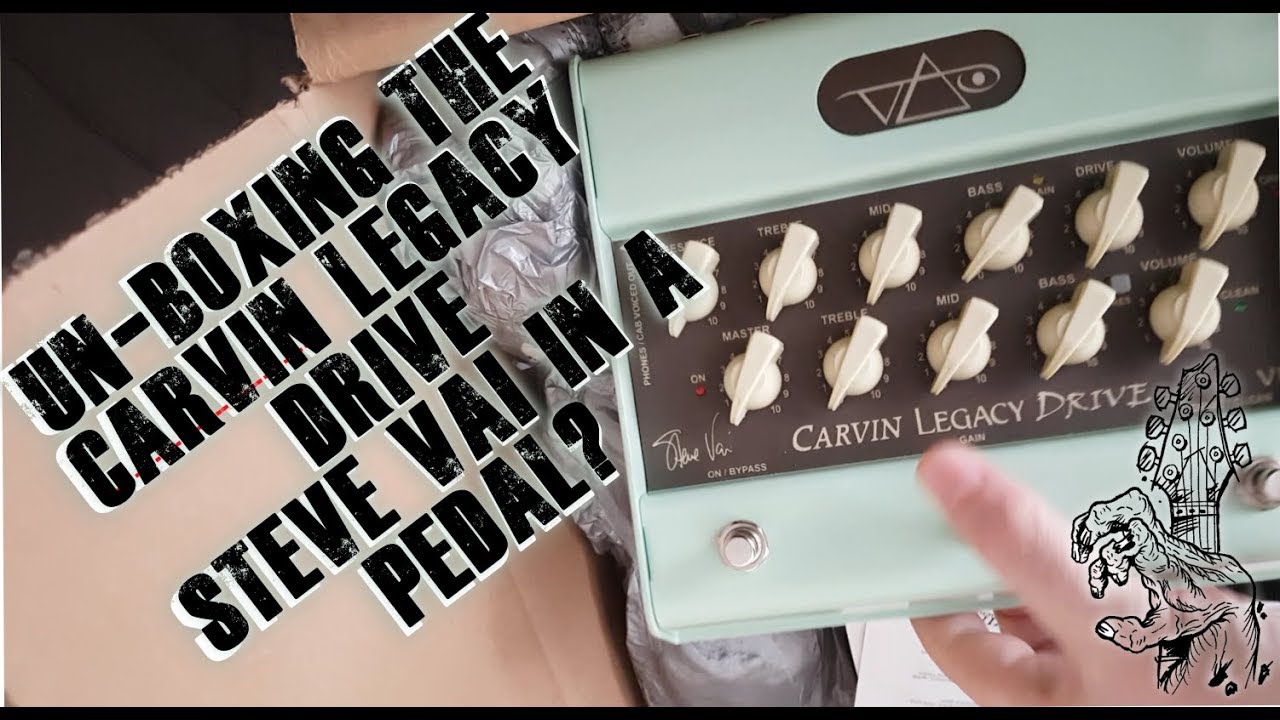 unboxing a Vai Carvin Legacy Drive Preamp pedal VLD1 - YouTube