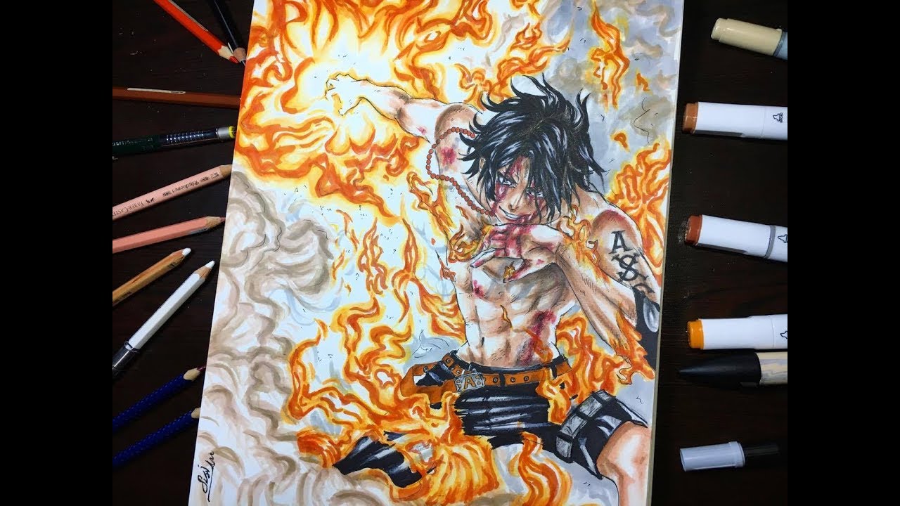Portgas D. Ace -Drawing/Çizimi(One Piece) - YouTube
