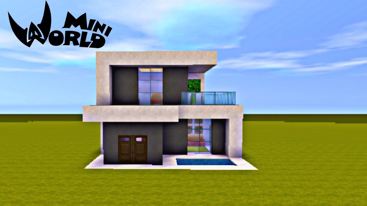 Cara Membuat Rumah Modern yang Gampang Banget - Mini World Block Art ...