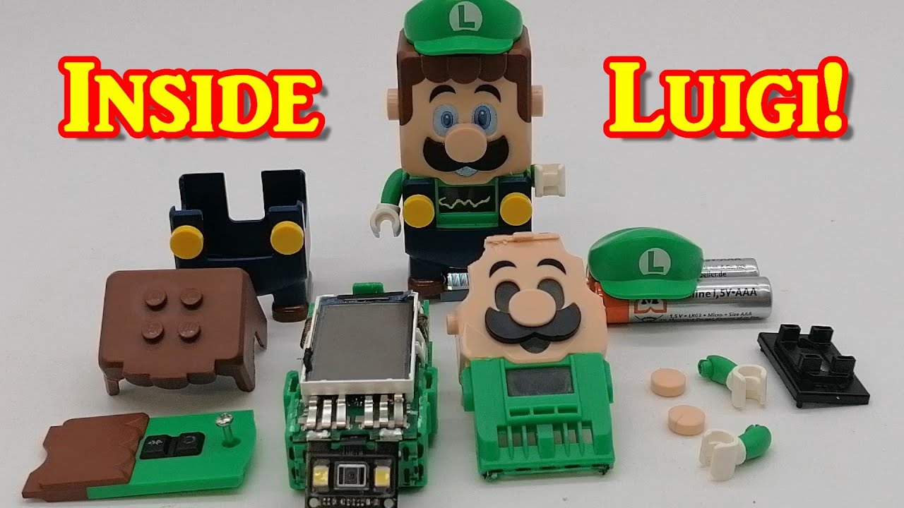LEGO Luigi Whats inside LEGO Luigi?! #legomario - YouTube