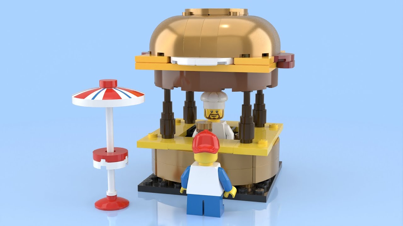 LEGO Grilled Burger Stand! 🍟 | The Ultimate Brick BBQ! 🍔🔥 - YouTube