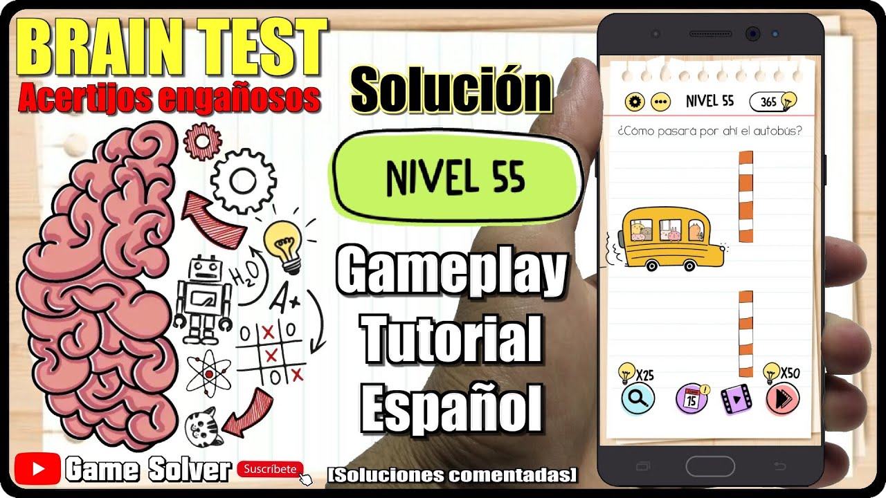 𝐁𝐑𝐀𝐈𝐍 𝐓𝐄𝐒𝐓 || SOLUCIÓN NIVEL 55 [🗣ESPAÑOL] ️ - YouTube