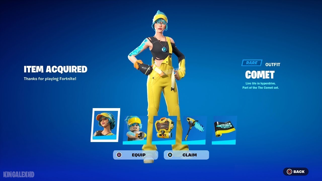 NEW Comet skin in Fortnite - YouTube