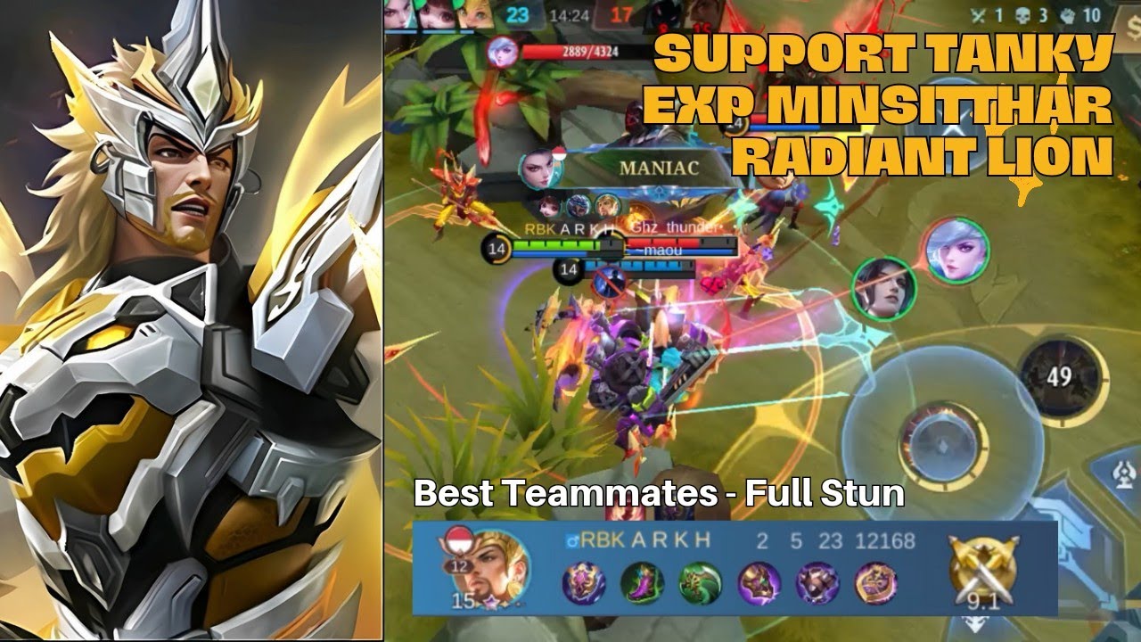 Defend Like a Pro: Best Support EXP Build for Tanky Exp Minsitthar ...
