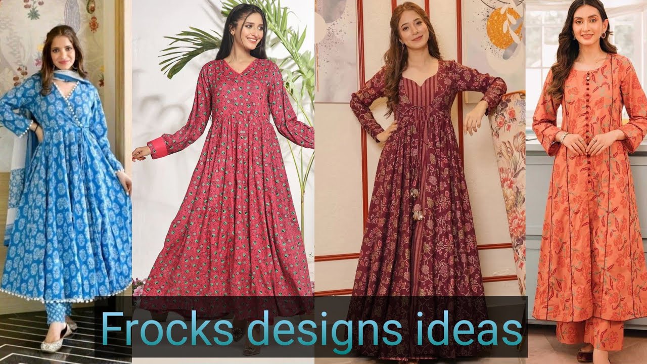 Decent Frock Designs Ideas | Stylish Frocks Collection For Women ...