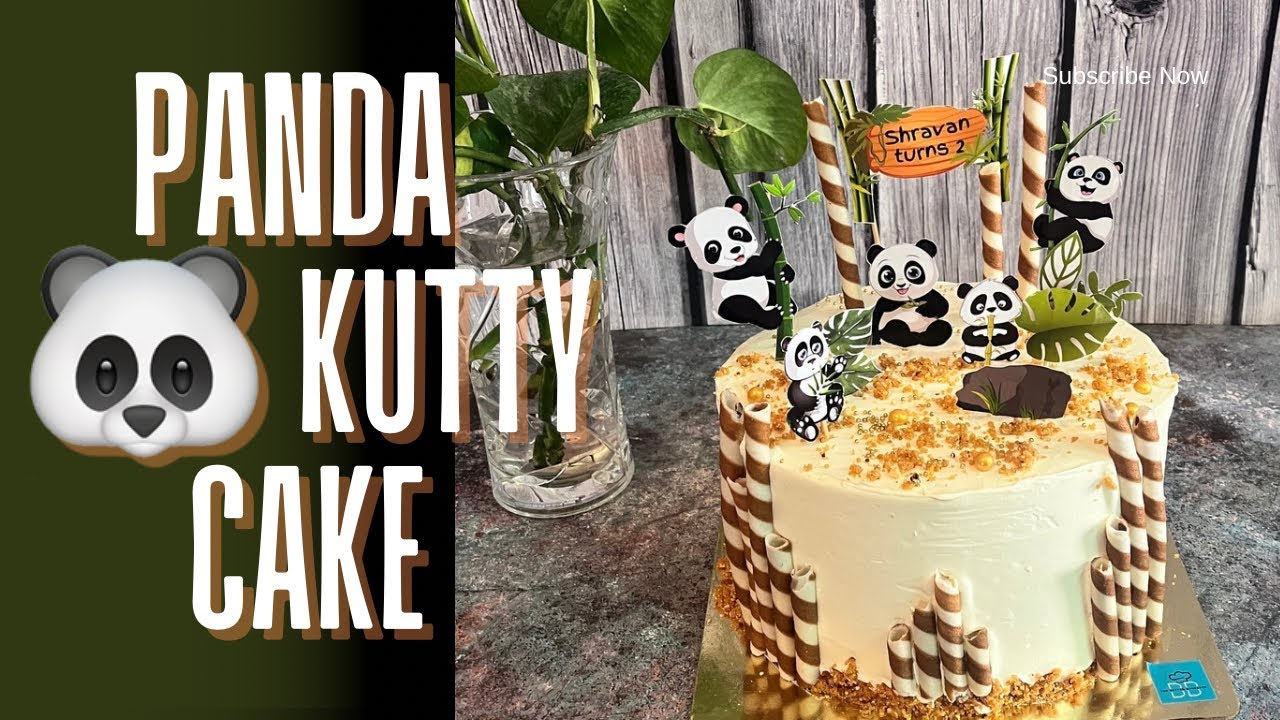 Panda kutty theme | This cake travelled 35 kms and customer was super ...