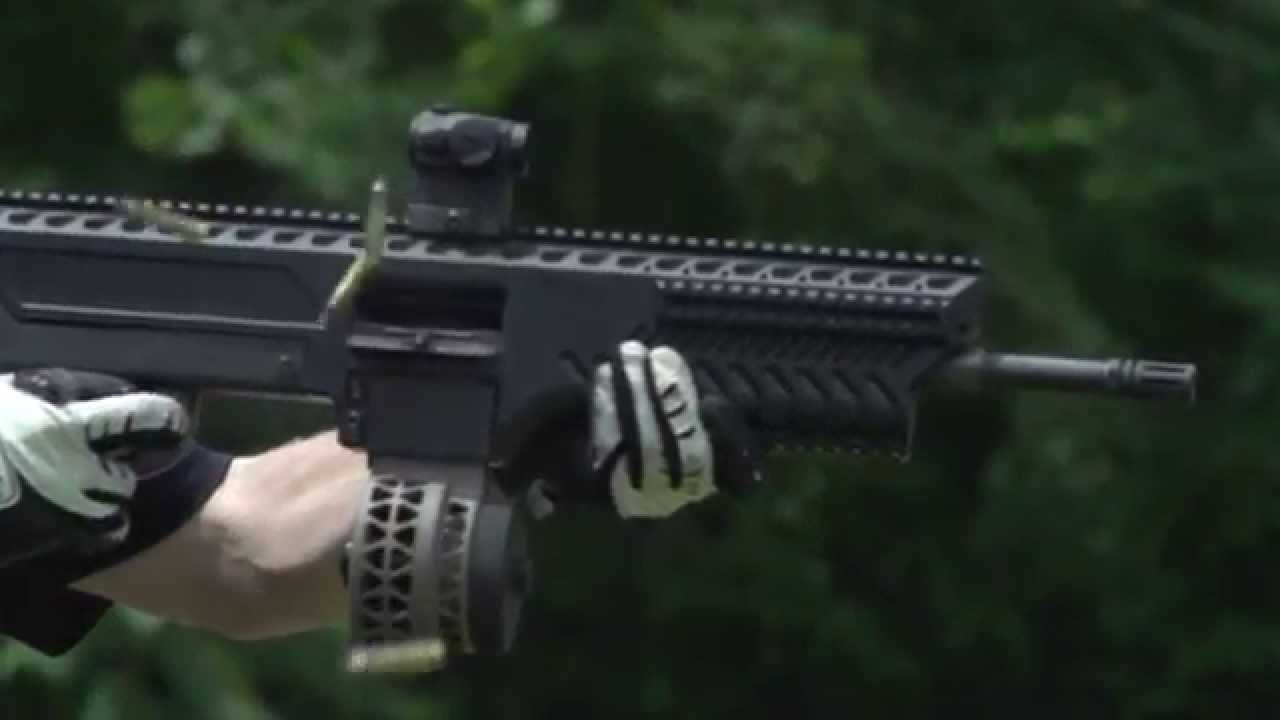 Slow Motion Full Auto MAC-10 with X Products X-15 Skeletonized - YouTube