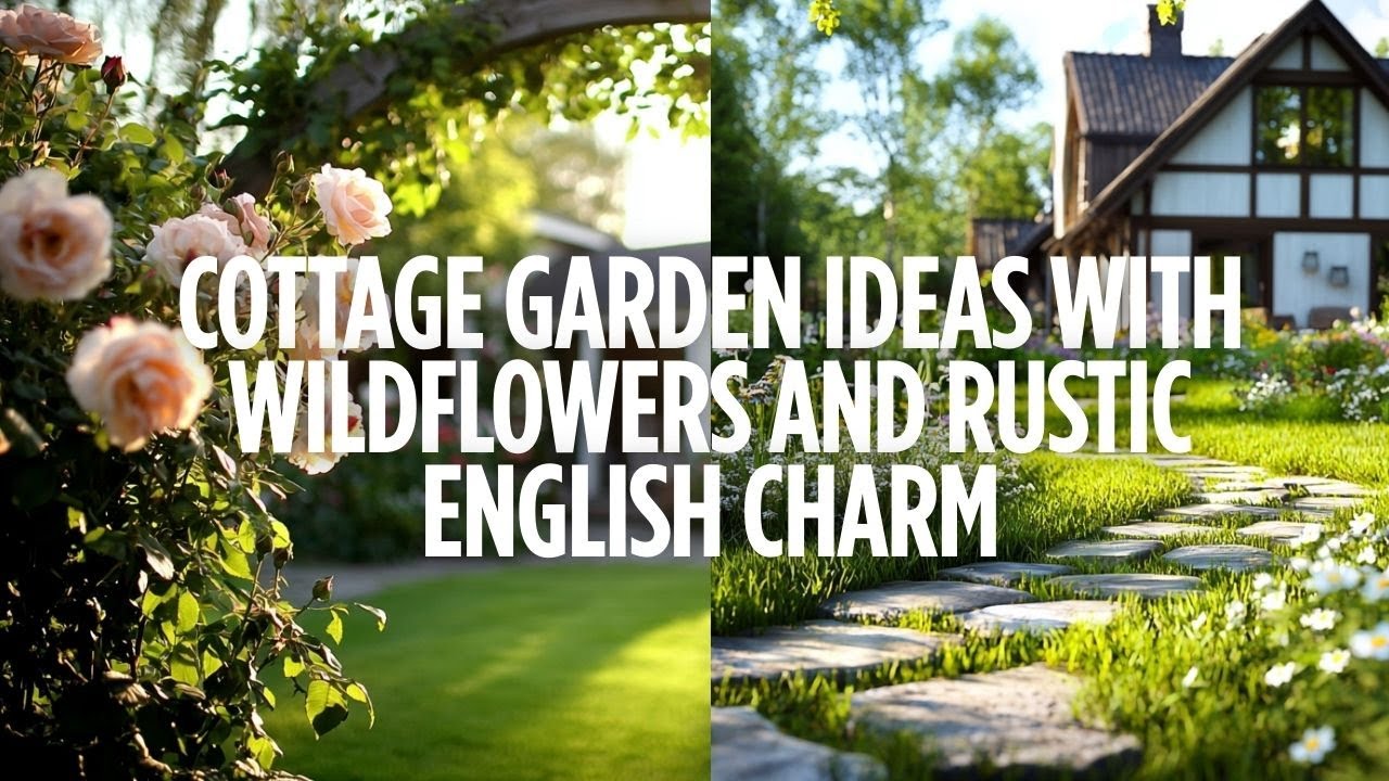 Rustic English Cottage Garden Ideas with Wildflowers: Backyard ...