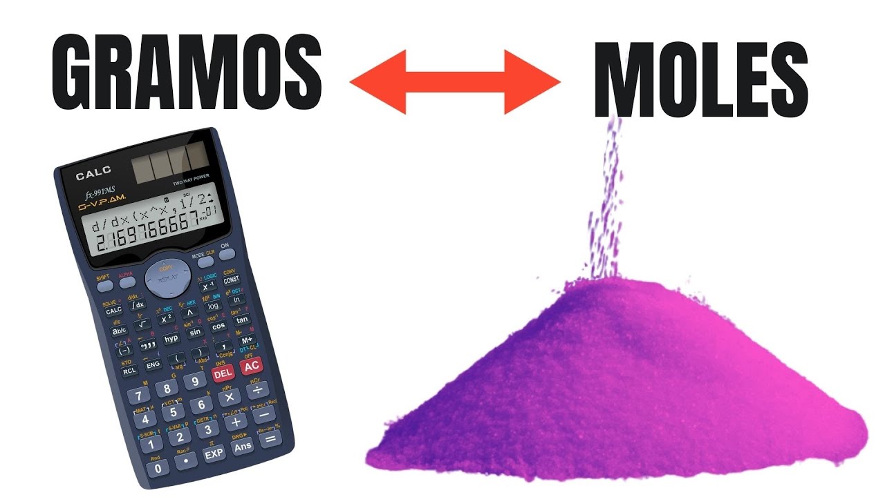¿Cómo PASAR de MOLES a GRAMOS? (Conversión y estequiometría FÁCIL y ...