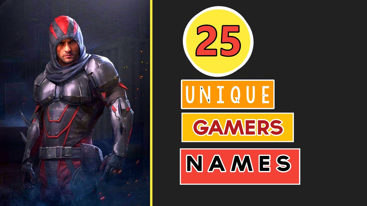 Top 25 !! unique gaming Channel names for YouTube 2021 ideas list ...