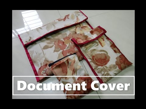 Document Cover | DIY Make Document or File Cover from Cloth or Fabric ...