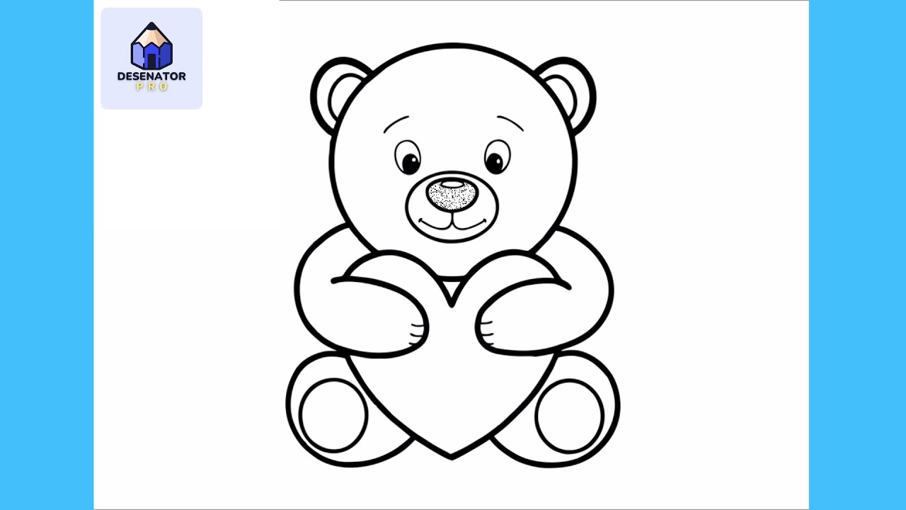 Cum Sa Desenezi Un URS (Ursulet) | Usor Pas cu Pas Tutorial pentru ...
