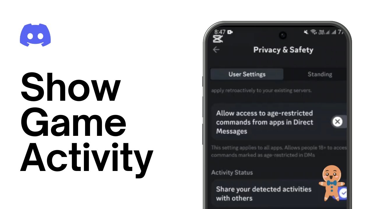 How to Show Game Activity in Discord Mobile - YouTube