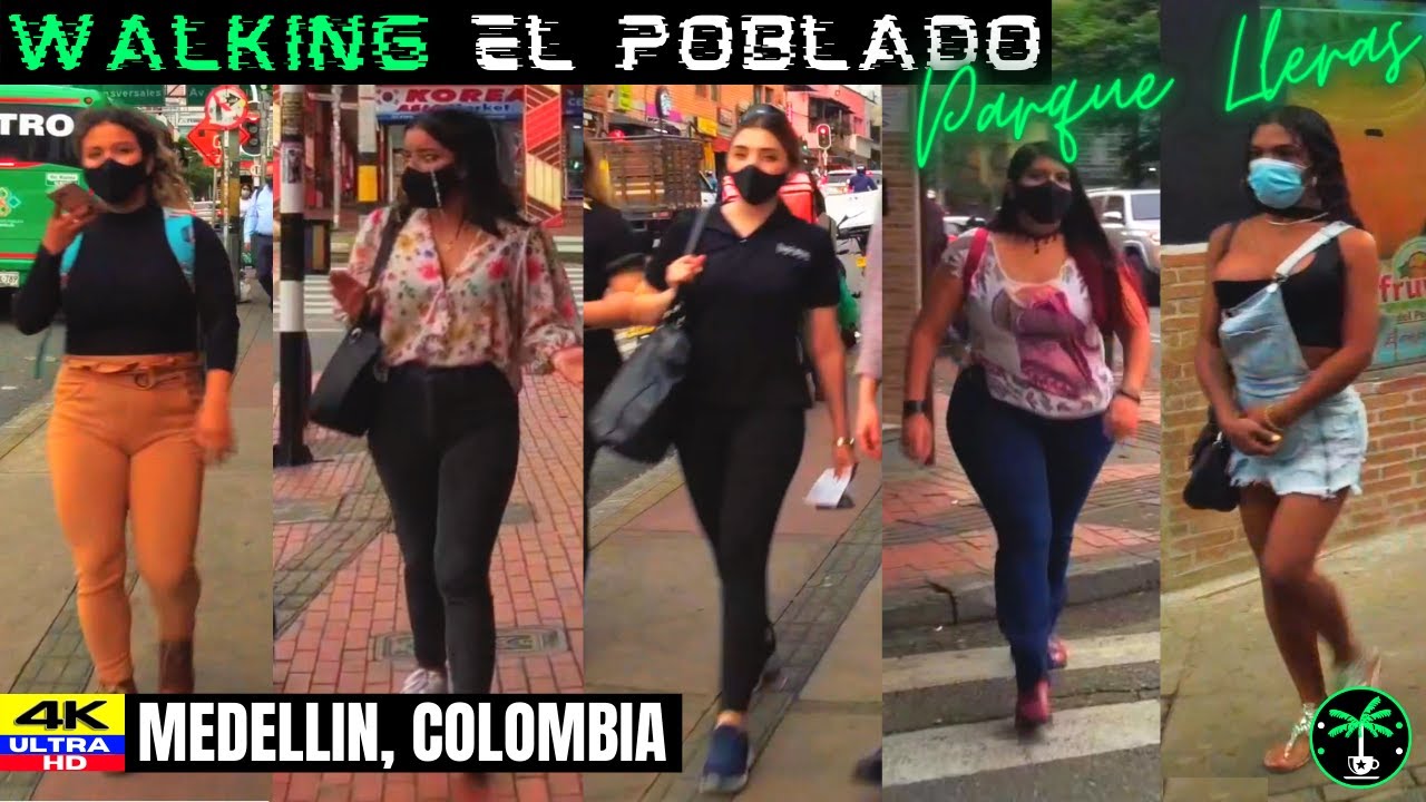 WALKING Calle 10 in El Poblado Full Tour MEDELLIN COLOMBIA 🇨🇴【4K】PARQUE ...