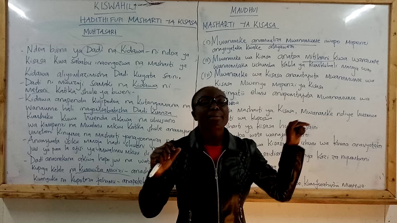 MUHTASARI, DHAMIRA NA MAUDHUI KATIKA HADITHI FUPI YA MASHARTI YA KISASA ...
