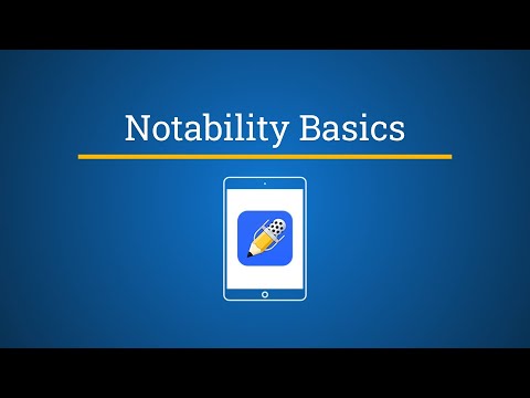 Notability Basics - YouTube