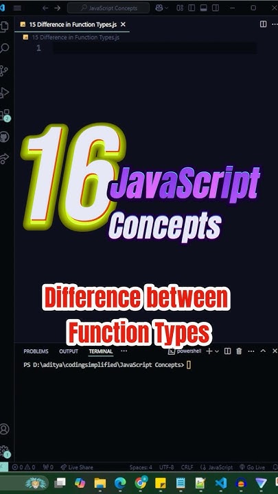16/100 Difference in Function Types #coding #javascript #frontend #webdevelopment #interview # ...