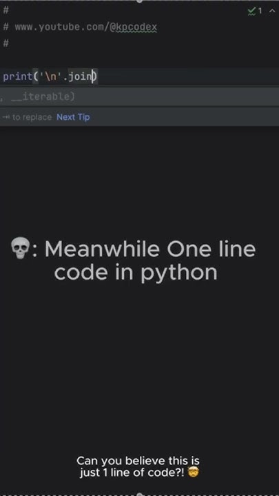 One Line Triangle Pattern in Python 🐍🔥 | #Shorts #kpCodex # ...