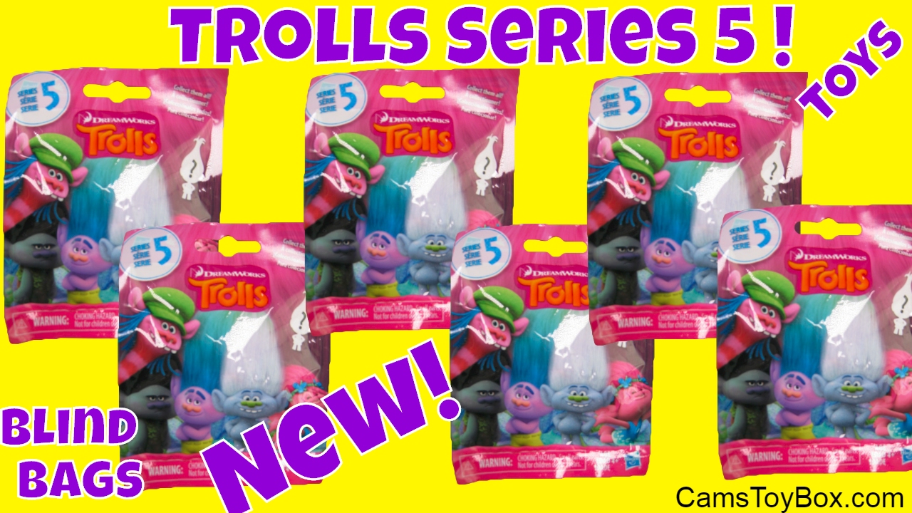 Dreamworks TROLLS Series 5 New Blind Bags Opening Character Names ...