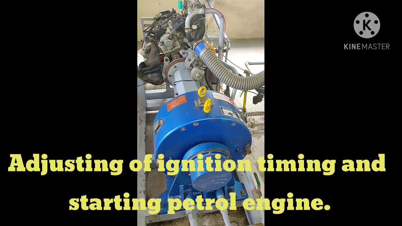 ADJUST THE IGNITION TIMING AND STARTING PETROL ENGINE - YouTube
