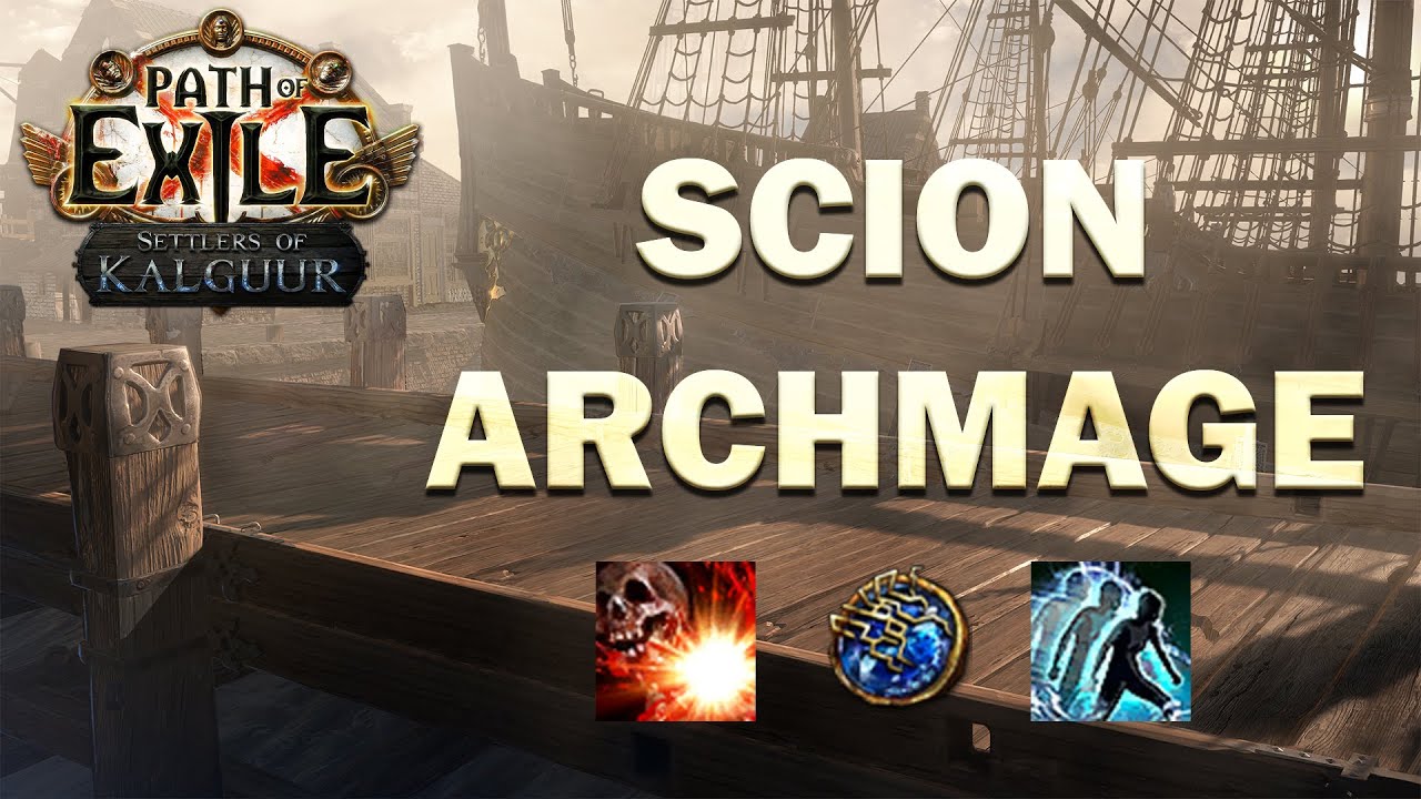 Poe 3 25 - Scion Archmage dd of chain reaction + frostblink wintry ...