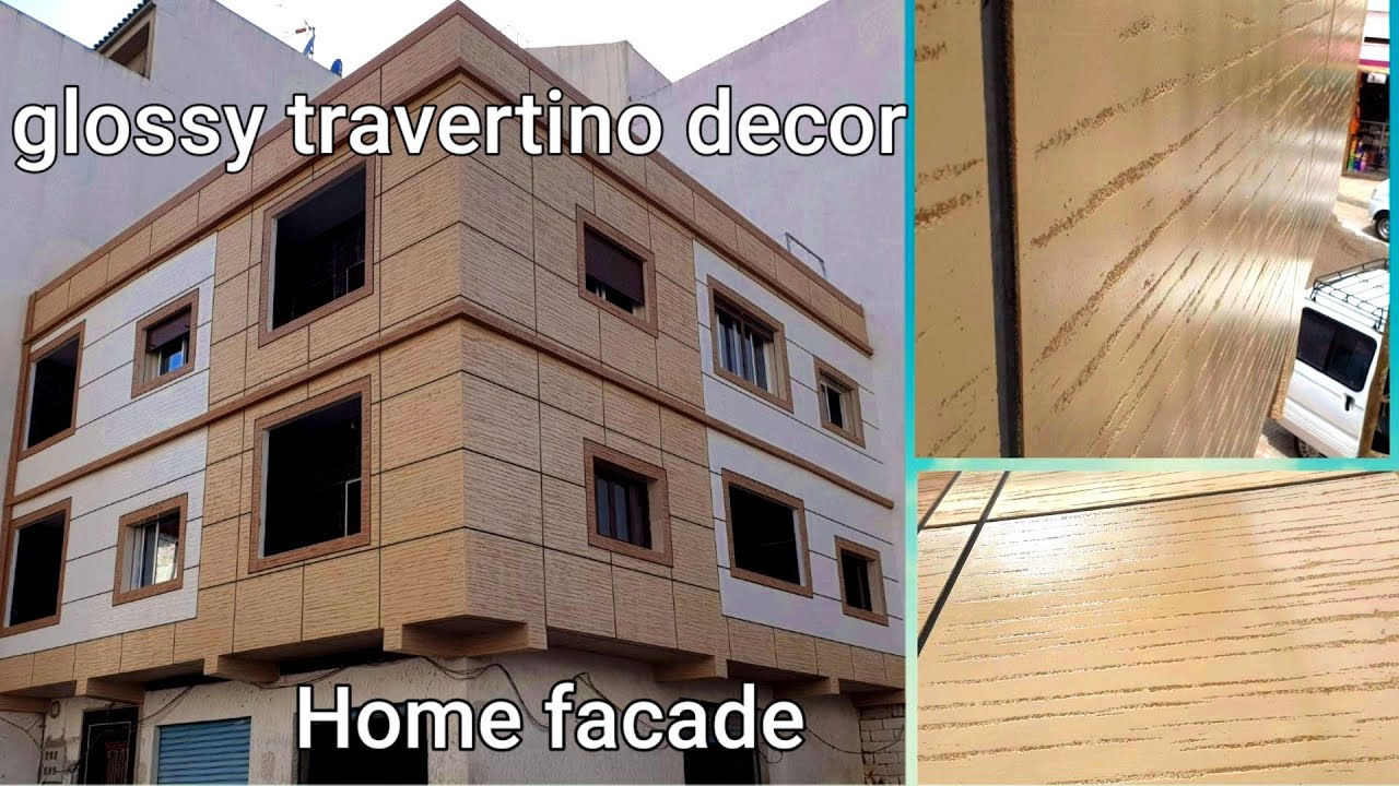 glossy travertino decor/home decor - YouTube