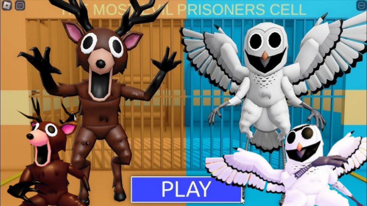 99 IN THE FOREST DEER & OWL BARRY'S PRISON RUN! NEW SCARY OBBY (#Roblox ...