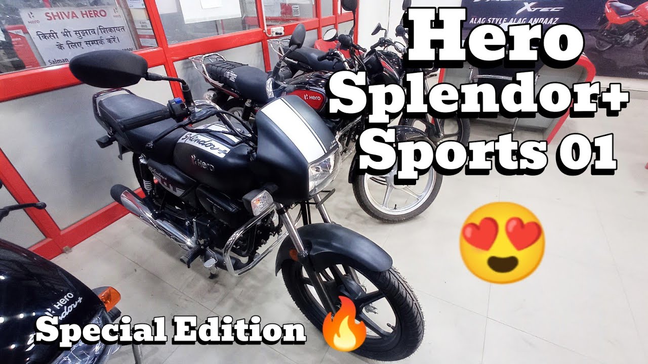 New Hero Splendor Sports 01 Edition 😍|Splendor special edition|Detailed ...