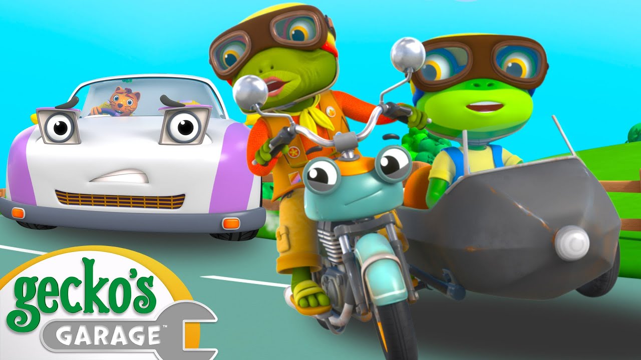 Grandma Gecko's Sports Car Chase! | Gecko's Garage | Trucks For ...
