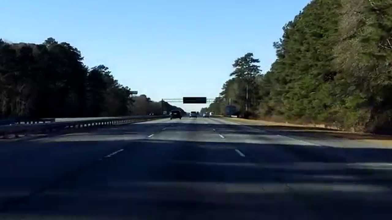 Interstate 95 - Georgia (Exits 109 to 104) southbound - YouTube