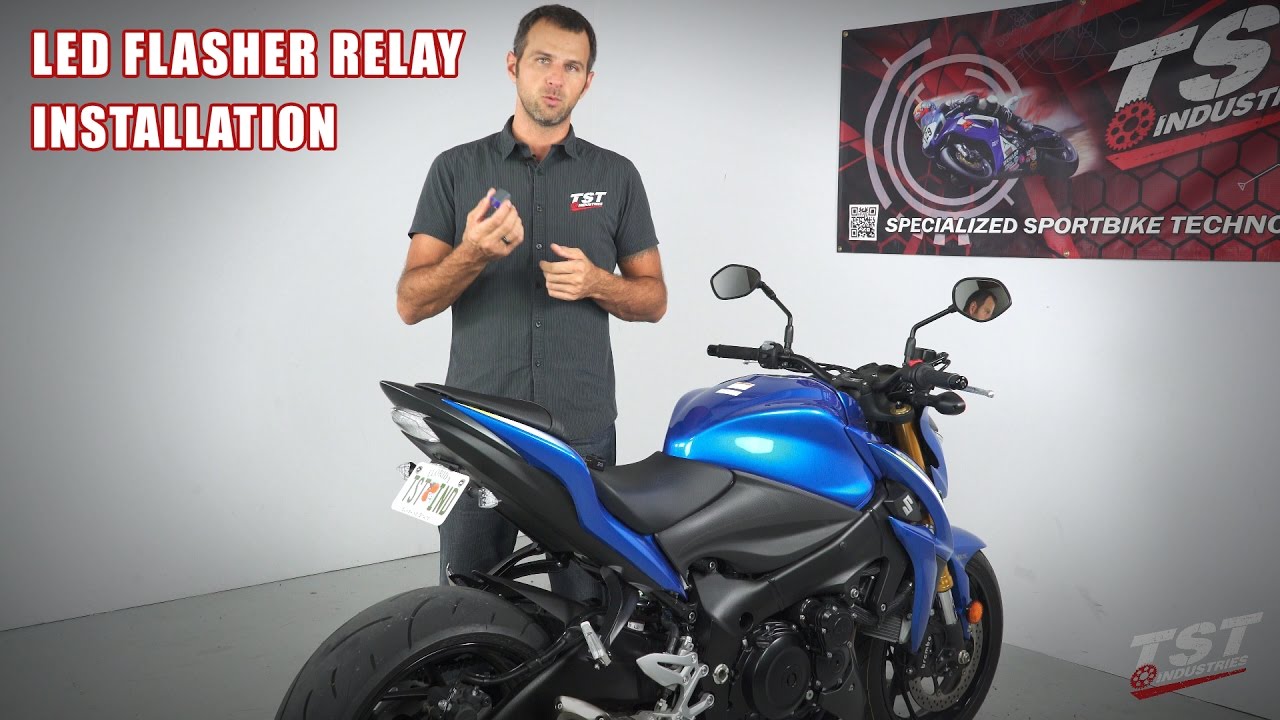 How to install an LED Flasher Relay on a Suzuki GSX-S1000 by TST ...