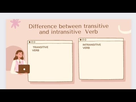 difference between transitive verb and intransitive verb. - YouTube