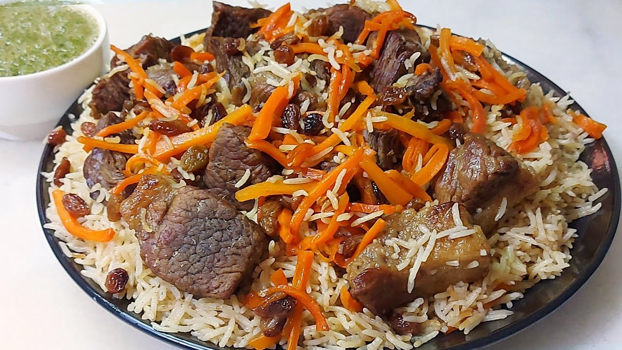 Authentic Afghani Qabili Pulao Recipe | Bakra Eid Special Beef Afghani ...