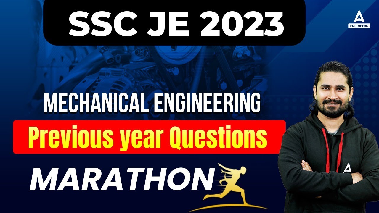 SSC JE 2023 | SSC JE Mechanical Previous Year Question Paper | By ...