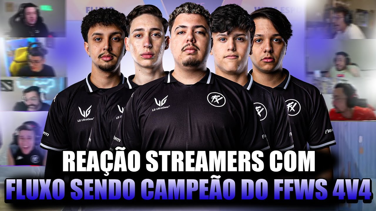 REAÇÃO STREAMERS: FLUXO AMASSA W7M E É CAMPEÃO MAIS UMA VEZ DO FFWS 4V4 ...