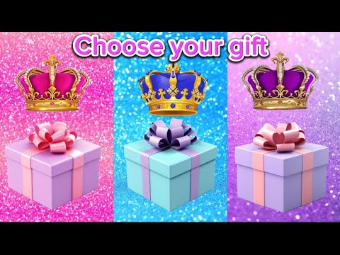 Choose your gift😍💝💙💜2good and 1 bad gift box challenge #3giftbox #wouldyourather #pickonekickone