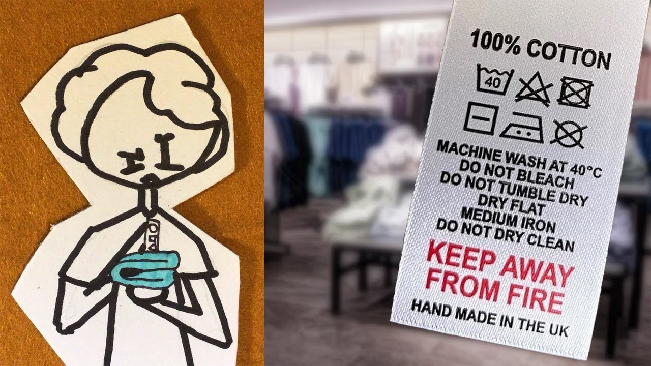 a 101 guide to care labels (test video) - YouTube
