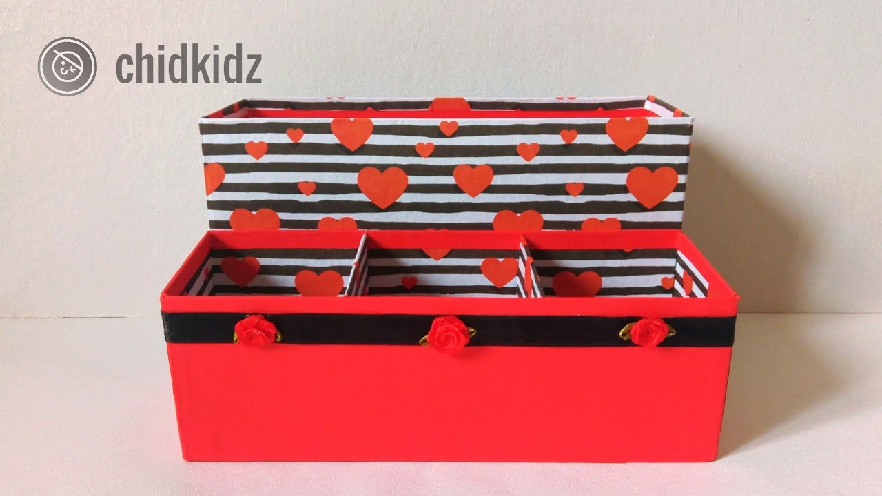Lovely Desk Organizer Cardboard [ 3 Minute Craft ] - YouTube