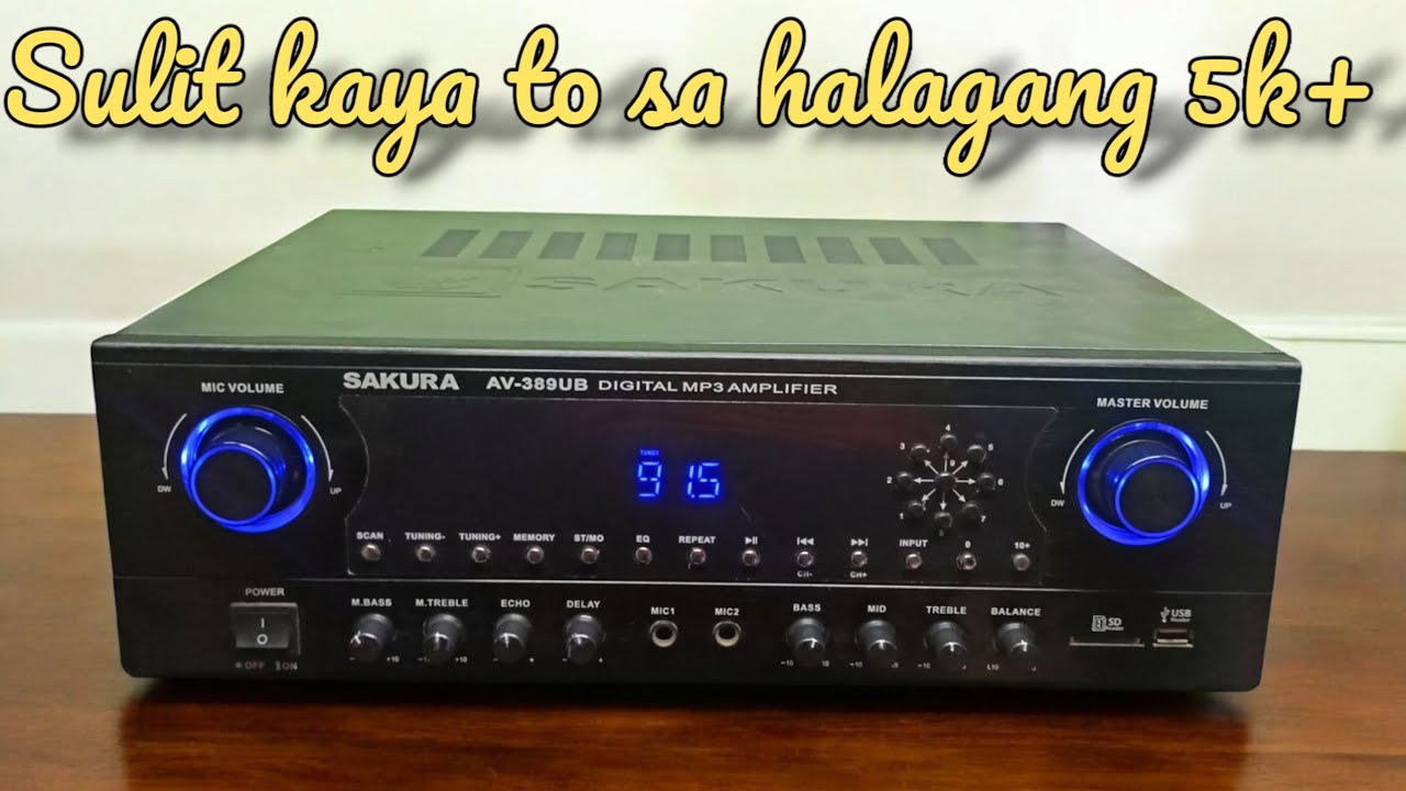 Sakura AV389ub digital amplifier || Reviews, and whats inside - YouTube