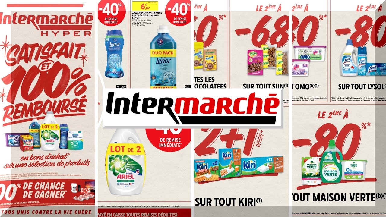 Arrivage Intermarché 100% Remboursé sur une sélection de produits A ...