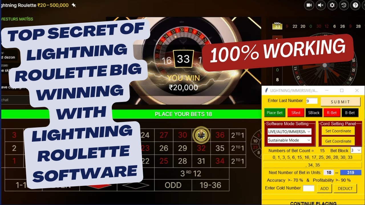 Top secret of lightning roulette big winning with Lightning roulette ...