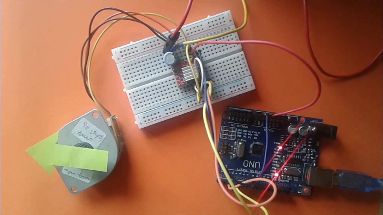 Moteur pas à pas contrôlé par Arduino et A4988 - YouTube